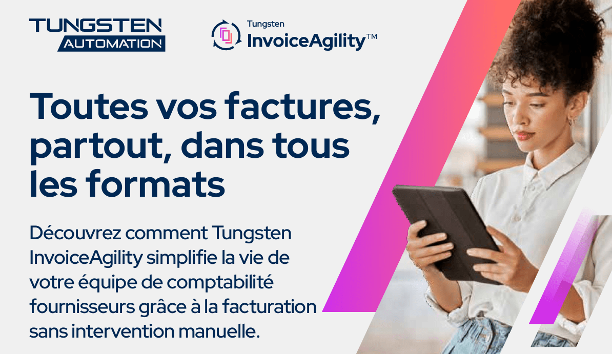 Infographie InvoiceAgility - Traitement des factures sans intervention ...